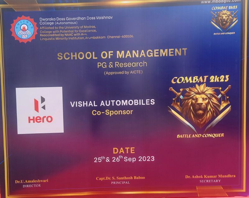 KAVI PRIYA S on LinkedIn: A kickstart at the flagship event COMBAT 2023 ... KAVI PRIYA S on LinkedIn: A kickstart at the flagship event COMBAT 2023 ...