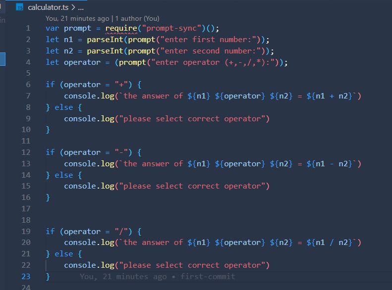 How I built a simple CLI Calculator in TypeScript | Faisal Ali posted ... How I built a simple CLI Calculator in TypeScript | Faisal Ali posted ...