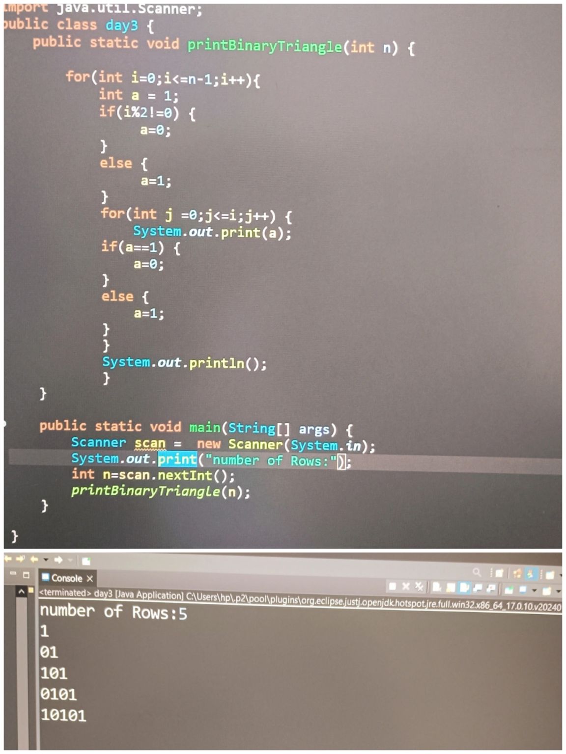 RITU . on LinkedIn: #codingchallenge #binarytriangle #java #programming ... RITU . on LinkedIn: #codingchallenge #binarytriangle #java #programming ...