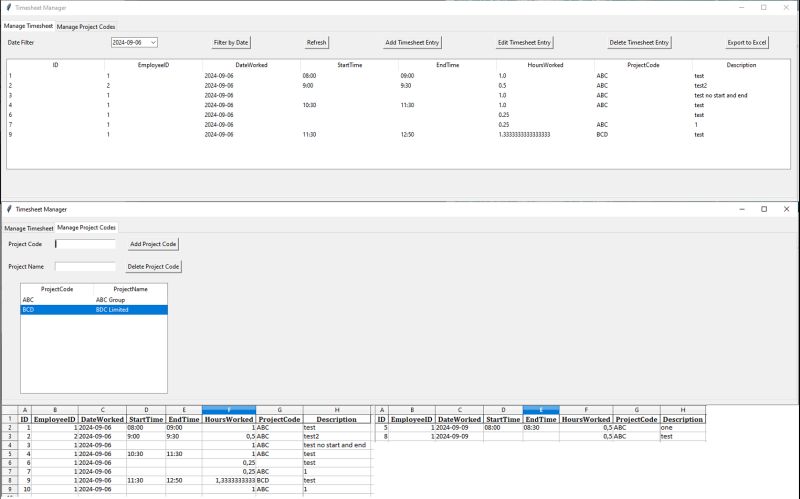 Learning Python, Timesheet manager version 3. This version is at the ... Learning Python, Timesheet manager version 3. This version is at the ...