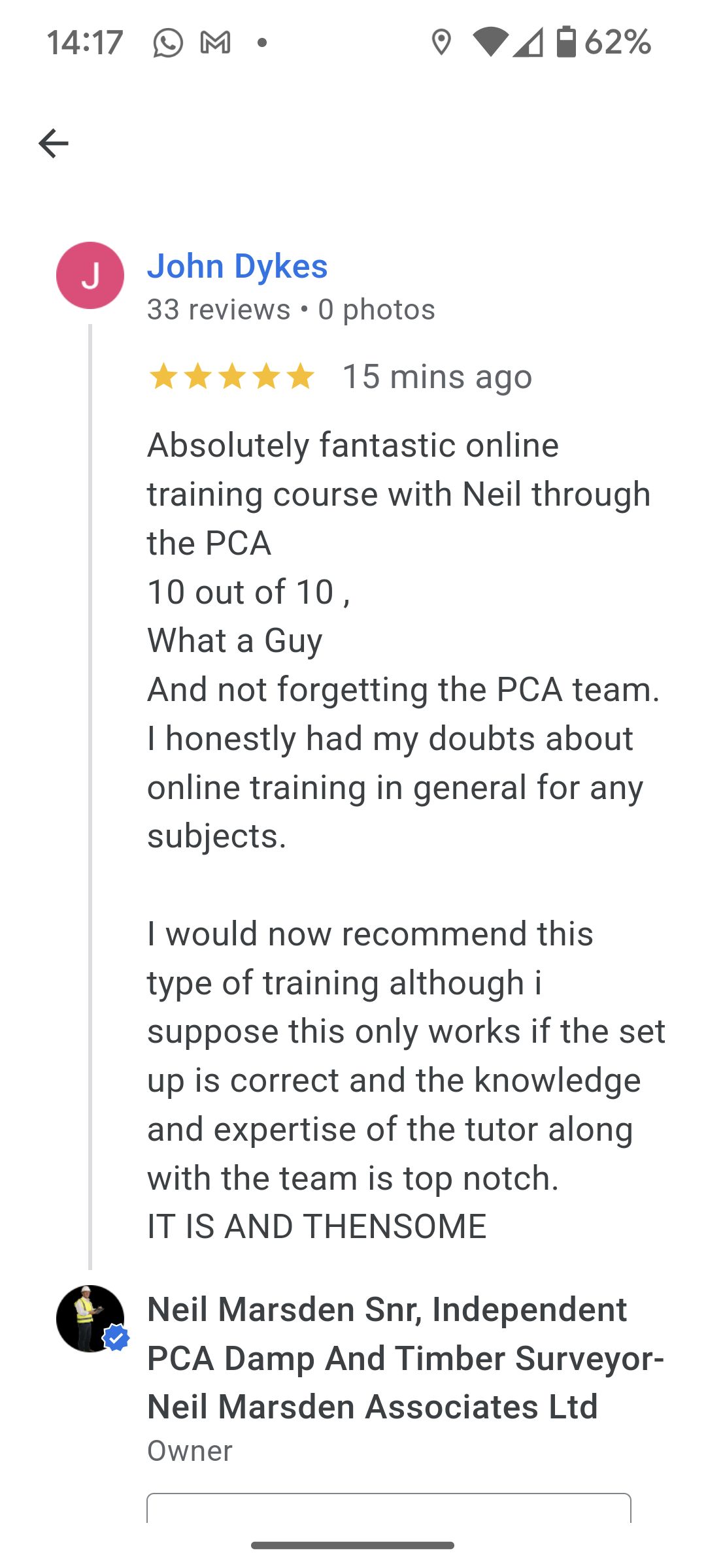 Neil Marsden Snr on LinkedIn: A lovely way to end a very busy week. It ... Neil Marsden Snr on LinkedIn: A lovely way to end a very busy week. It ...