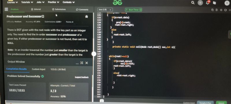 Divyanshi Bajpai on LinkedIn: #dsa #binarytree #bst # ... Divyanshi Bajpai on LinkedIn: #dsa #binarytree #bst # ...