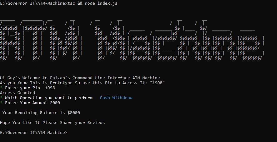 CLI ATM Machine project: A new interface for banking | Faizan Suhail ... CLI ATM Machine project: A new interface for banking | Faizan Suhail ...