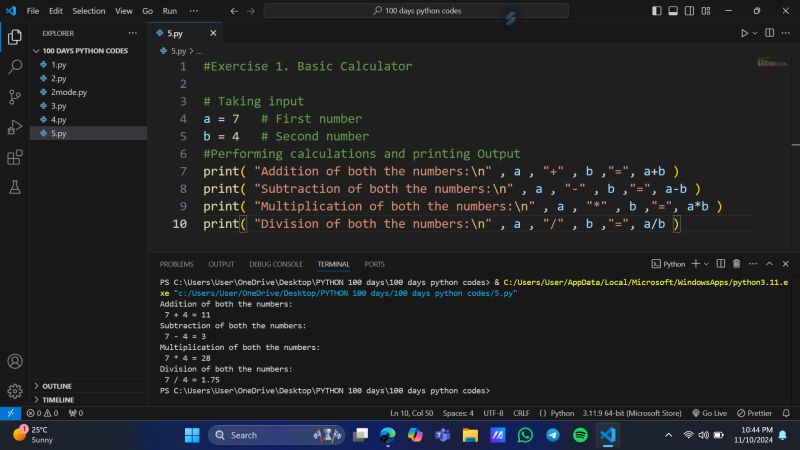 Akhil .. on LinkedIn: #day #100daysofpython #python #codingjourney # ... Akhil .. on LinkedIn: #day #100daysofpython #python #codingjourney # ...