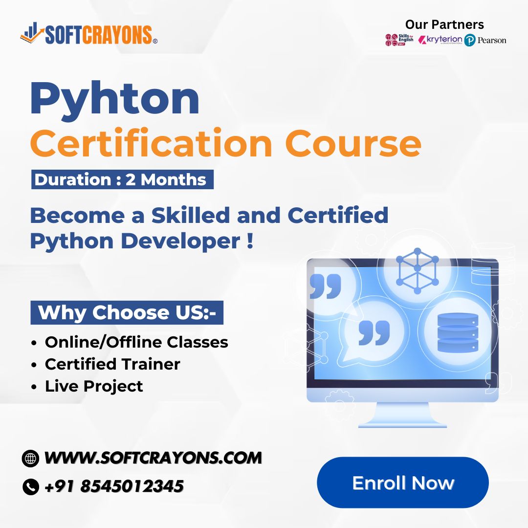 Softcrayons IT Education on LinkedIn: #pythontraining #learnpython # ... Softcrayons IT Education on LinkedIn: #pythontraining #learnpython # ...