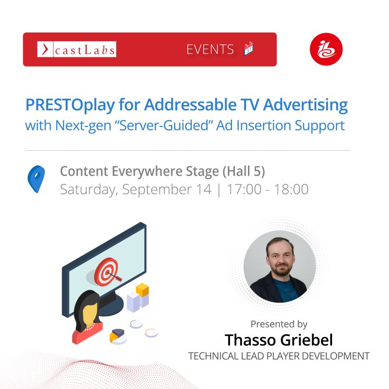 castLabs on LinkedIn: #ibc2024 #ibc #addressabletv #adtech #prestoplay ... castLabs on LinkedIn: #ibc2024 #ibc #addressabletv #adtech #prestoplay ...