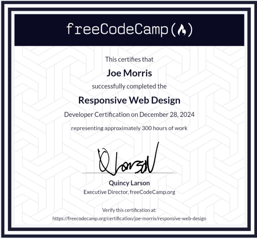 Joe Morris on LinkedIn: #html #css #learntocode #programmingjourney Joe Morris on LinkedIn: #html #css #learntocode #programmingjourney