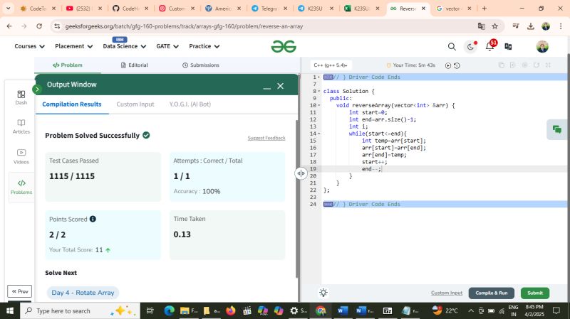 #geeksforgeeks #dsa #codingchallenge #problemsolving #160daysofcode ... #geeksforgeeks #dsa #codingchallenge #problemsolving #160daysofcode ...