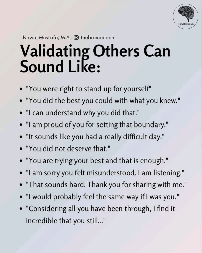 Noelle Dodge, MA, QMHP on LinkedIn: You can validate without agreeing ... Noelle Dodge, MA, QMHP on LinkedIn: You can validate without agreeing ...
