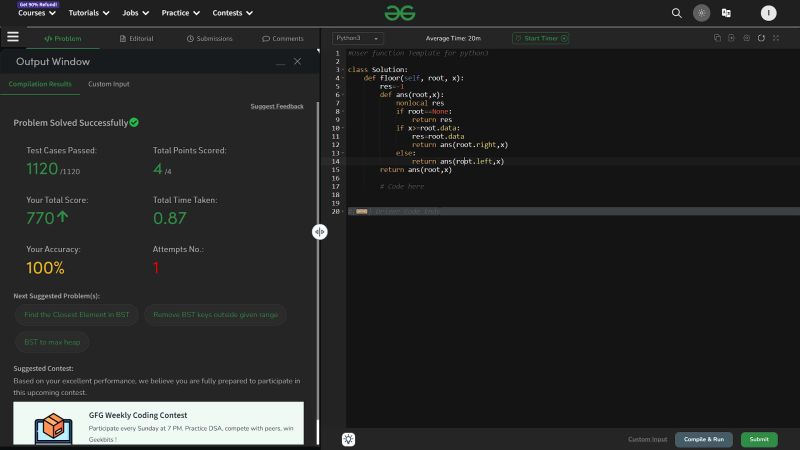 Lalit Negi on LinkedIn: #leetcode #binarysearchtree #python #algorithms ... Lalit Negi on LinkedIn: #leetcode #binarysearchtree #python #algorithms ...
