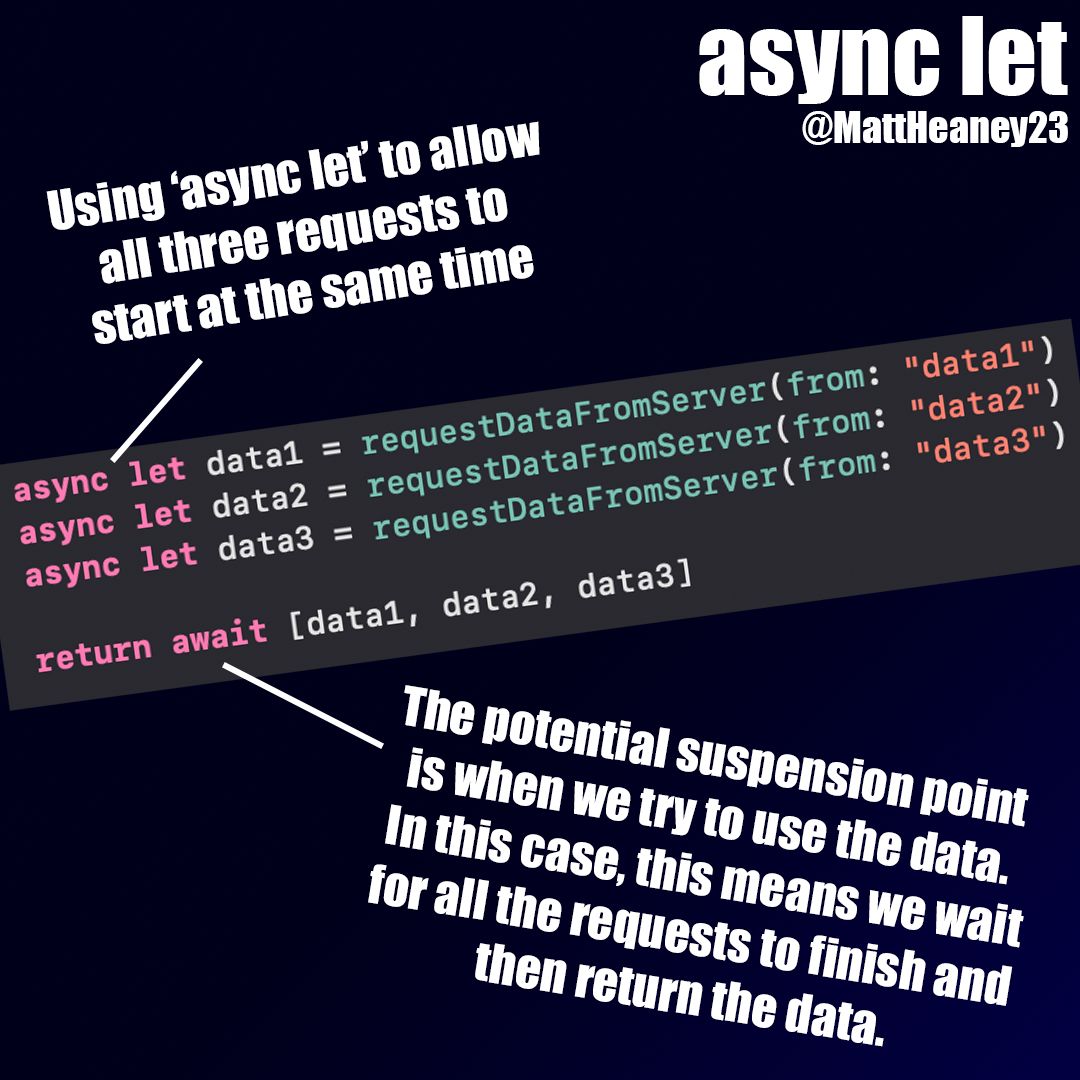 Matt Heaney on LinkedIn: #iosdev #swift #concurrency #asyncawait # ... Matt Heaney on LinkedIn: #iosdev #swift #concurrency #asyncawait # ...