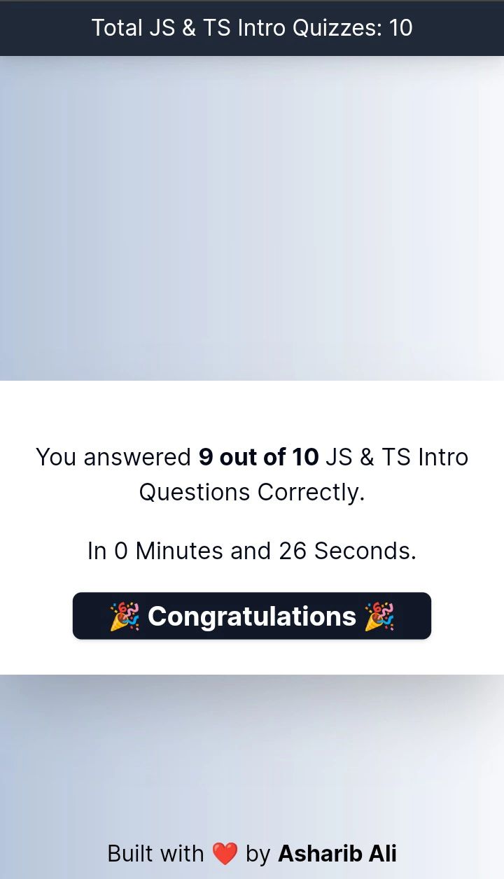 I scored 9 out of 10 on JavaScript quiz by Asharib Ali | Moiz Ahmed ... I scored 9 out of 10 on JavaScript quiz by Asharib Ali | Moiz Ahmed ...