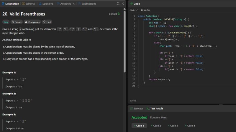 #100daysofcode #100daysofcode #leetcodeeasy #stacks #bracketmatching ... #100daysofcode #100daysofcode #leetcodeeasy #stacks #bracketmatching ...