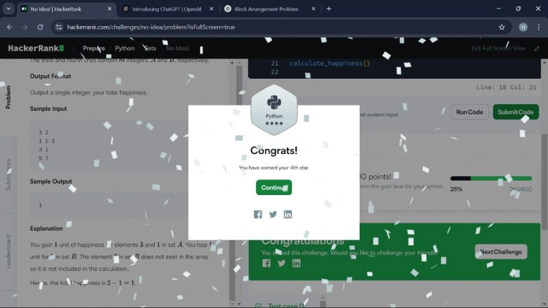 Harsh Rangari on LinkedIn: #python #hackerrank #problemsolving # ... Harsh Rangari on LinkedIn: #python #hackerrank #problemsolving # ...
