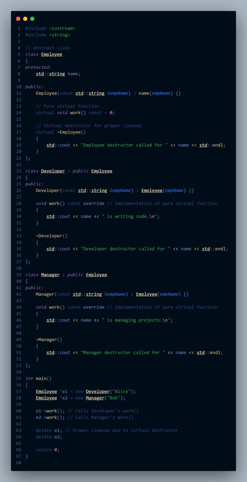 #cplusplus #oop #abstractclasses #virtualfunctions #techlearning ... #cplusplus #oop #abstractclasses #virtualfunctions #techlearning ...