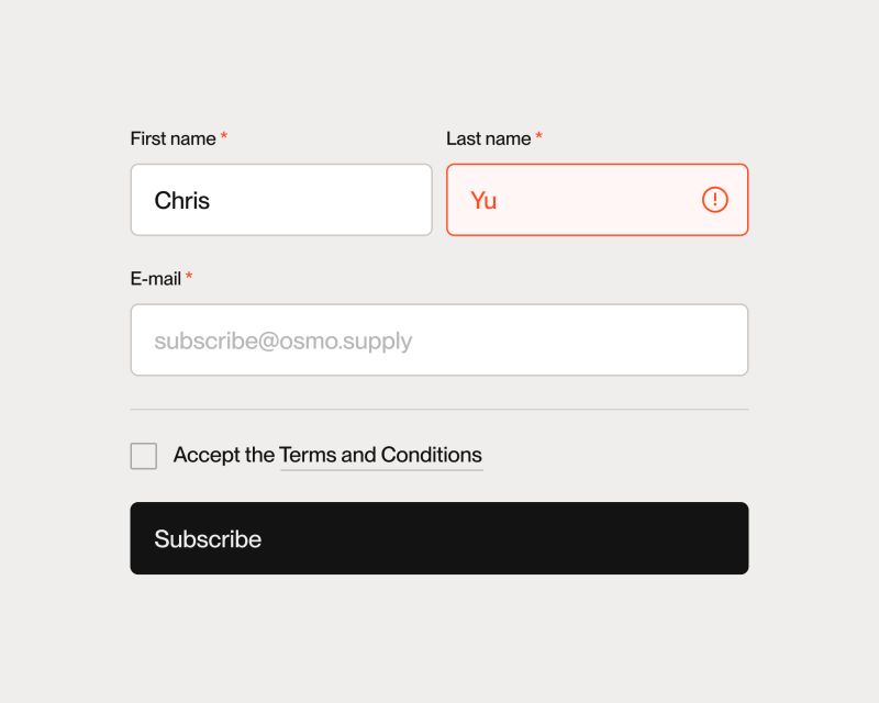 Osmo on LinkedIn: When building custom form validation, don’t forget to ... Osmo on LinkedIn: When building custom form validation, don’t forget to ...
