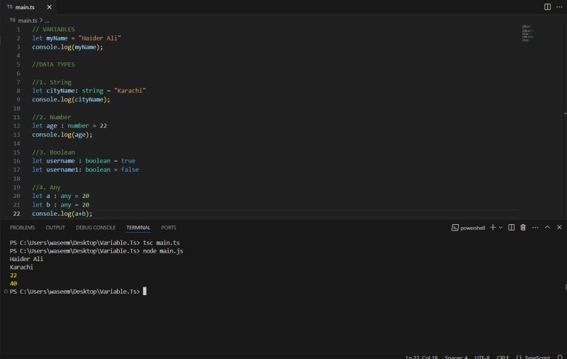 Haider Ali on LinkedIn: #typescript #variables #datatypes # ... Haider Ali on LinkedIn: #typescript #variables #datatypes # ...