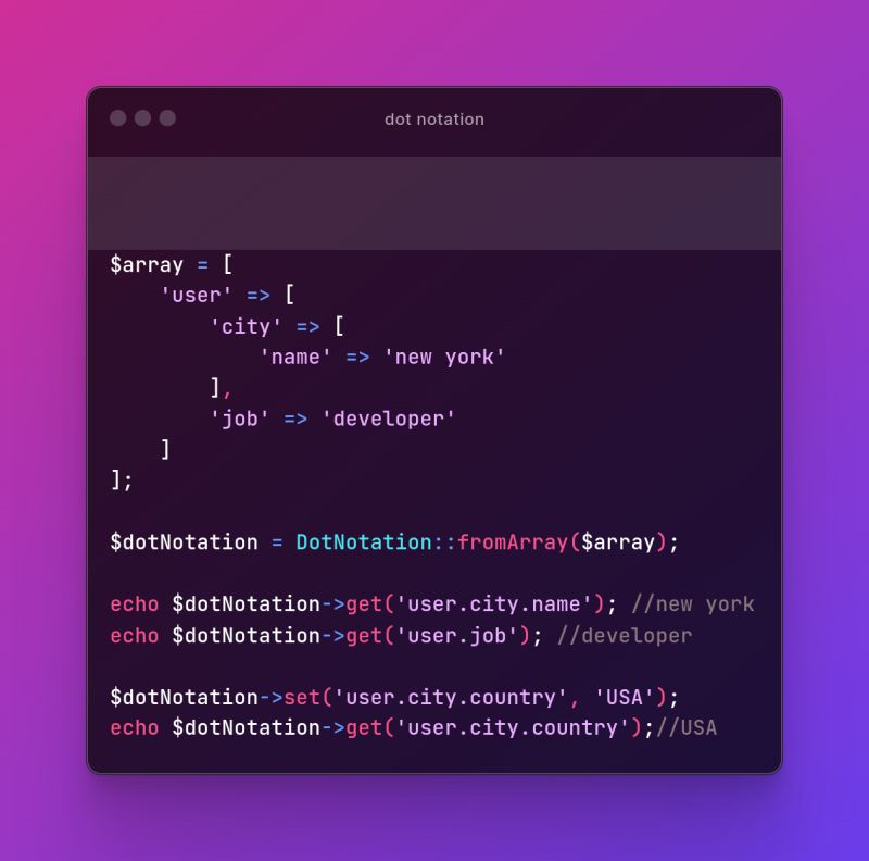 Abdulkadir Sürücü on LinkedIn: #php #dotnotation #array Abdulkadir Sürücü on LinkedIn: #php #dotnotation #array