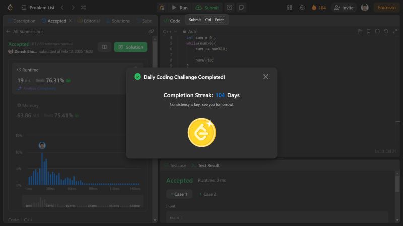 #leetcode #problemsolving #coding #dsa #algorithms #potd… | Dinesh Bhardwaj #leetcode #problemsolving #coding #dsa #algorithms #potd… | Dinesh Bhardwaj