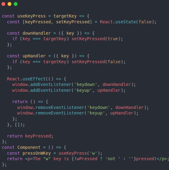 How to useuseKeyPress Hook for keyboard controls | Yahya Hourani posted ... How to useuseKeyPress Hook for keyboard controls | Yahya Hourani posted ...