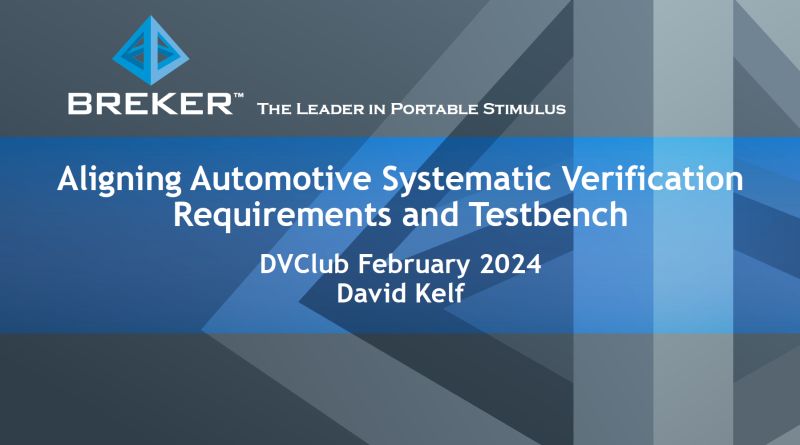 Watch Breker's presentation at DVClub | Breker Verification Systems ... Watch Breker's presentation at DVClub | Breker Verification Systems ...