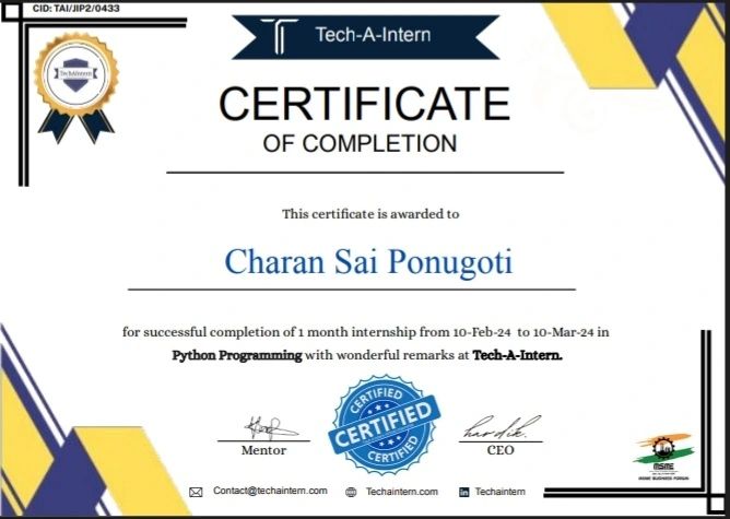 #techaintern #pythonprogramming #internshipcompletion #internship # ... #techaintern #pythonprogramming #internshipcompletion #internship # ...