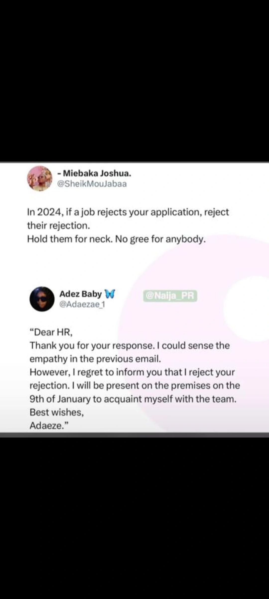 Emediong Samuel on LinkedIn: Reject the rejection - that's deep tho ... Emediong Samuel on LinkedIn: Reject the rejection - that's deep tho ...