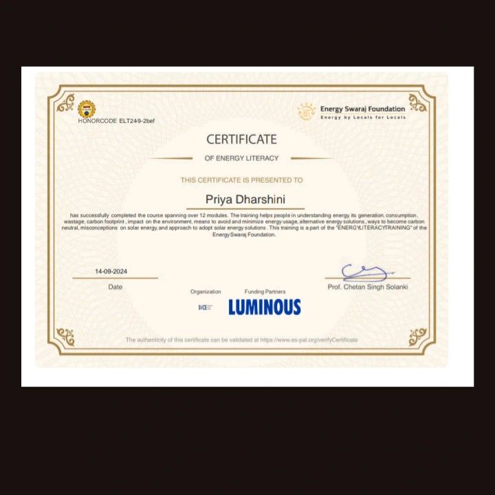 Priya dharshini G on LinkedIn: I'm glad to share my certificate of ... Priya dharshini G on LinkedIn: I'm glad to share my certificate of ...