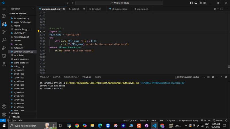 Subham Shashwat on LinkedIn: #python #programming #errorhandling # ... Subham Shashwat on LinkedIn: #python #programming #errorhandling # ...
