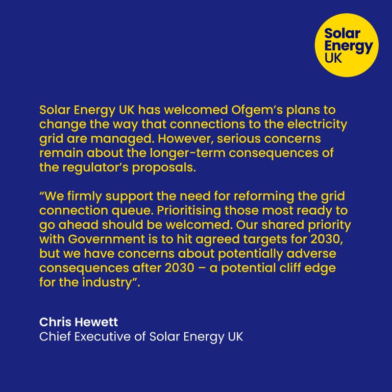 Solar Energy UK responds to Ofgem’s plan for fast-track grid… | Solar ... Solar Energy UK responds to Ofgem’s plan for fast-track grid… | Solar ...