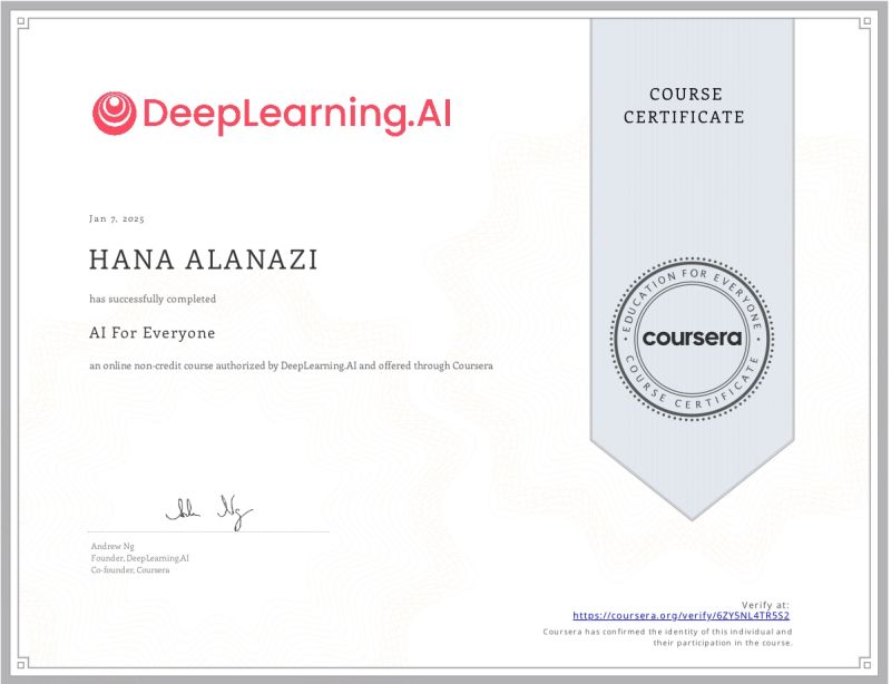 Hana A. on LinkedIn: #course #ai #implementation #takeaways #ailearning ... Hana A. on LinkedIn: #course #ai #implementation #takeaways #ailearning ...