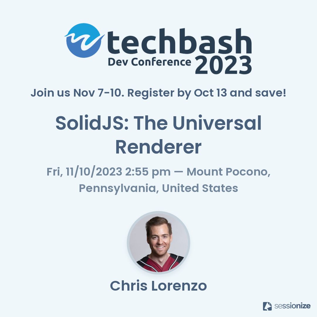 TechBash Foundation on LinkedIn: #techbash #solidjs #poconos #techevent ... TechBash Foundation on LinkedIn: #techbash #solidjs #poconos #techevent ...