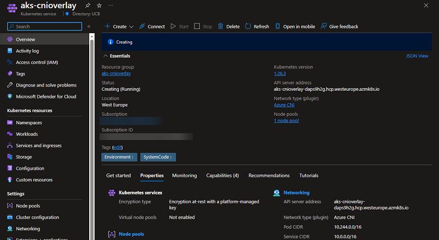 Create an Azure CNI Overlay Cluster | StarWind Blog | StarWind Inc. Create an Azure CNI Overlay Cluster | StarWind Blog | StarWind Inc.