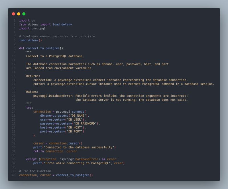 Todd DeLozier, MBA on LinkedIn: #snippets #python #postgresql Todd DeLozier, MBA on LinkedIn: #snippets #python #postgresql