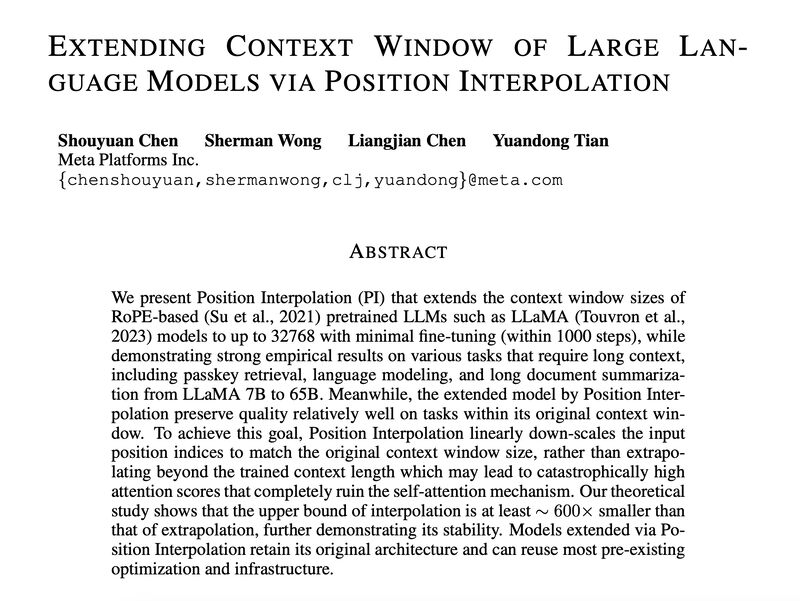 Elvis S. on LinkedIn: Extending Context Window of LLMs This work ... Elvis S. on LinkedIn: Extending Context Window of LLMs This work ...