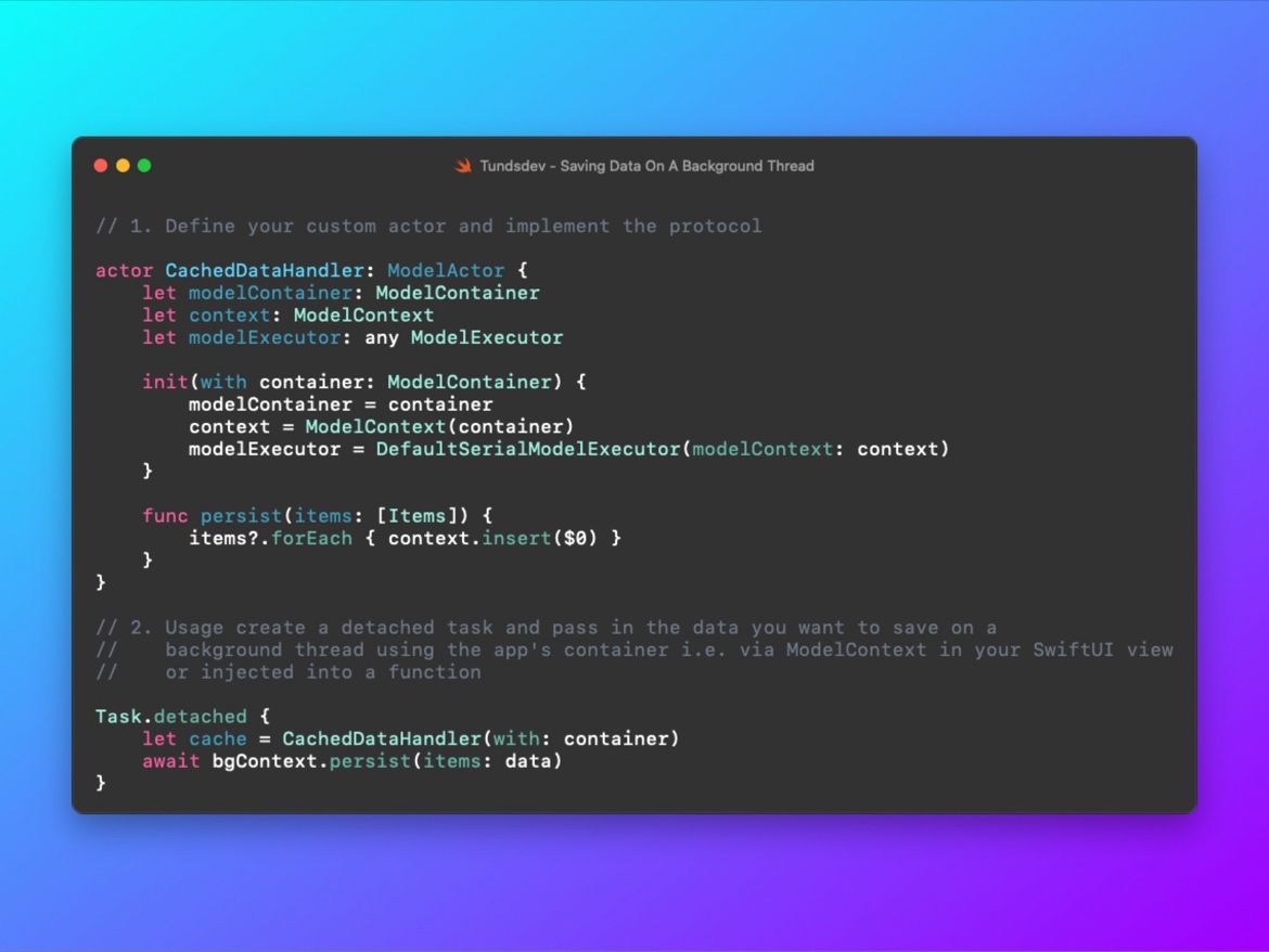 tundsdev on LinkedIn: #swiftdata #swiftui #iosdev #iosdeveloper # ... tundsdev on LinkedIn: #swiftdata #swiftui #iosdev #iosdeveloper # ...