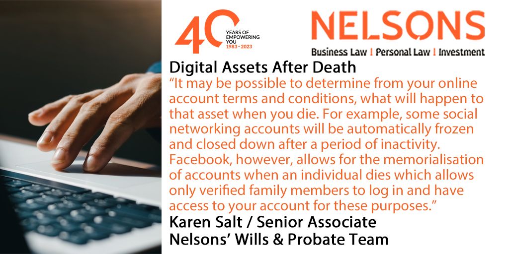Nelsons on LinkedIn: Digital Assets After Death l Wills & Probate Blog ... Nelsons on LinkedIn: Digital Assets After Death l Wills & Probate Blog ...