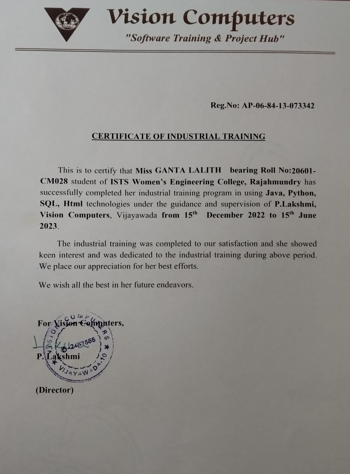 Lalitha Ganta on LinkedIn: #gratitude #industrialtraining #techskills # ... Lalitha Ganta on LinkedIn: #gratitude #industrialtraining #techskills # ...