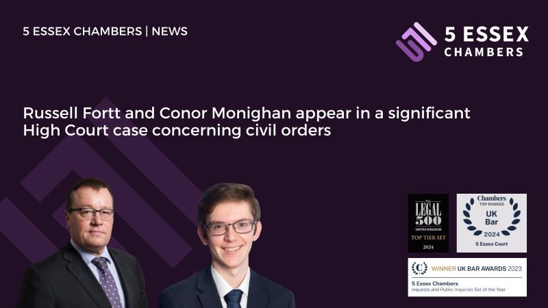 5 Essex Chambers on LinkedIn: Russell Fortt and Conor Monighan appear ... 5 Essex Chambers on LinkedIn: Russell Fortt and Conor Monighan appear ...