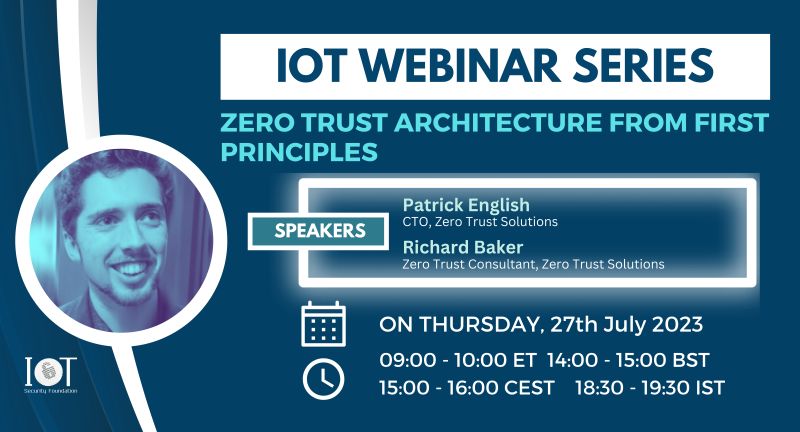 IoTSF Webinar Series | We go live this week! 📢 .. Have you registered ... IoTSF Webinar Series | We go live this week! 📢 .. Have you registered ...