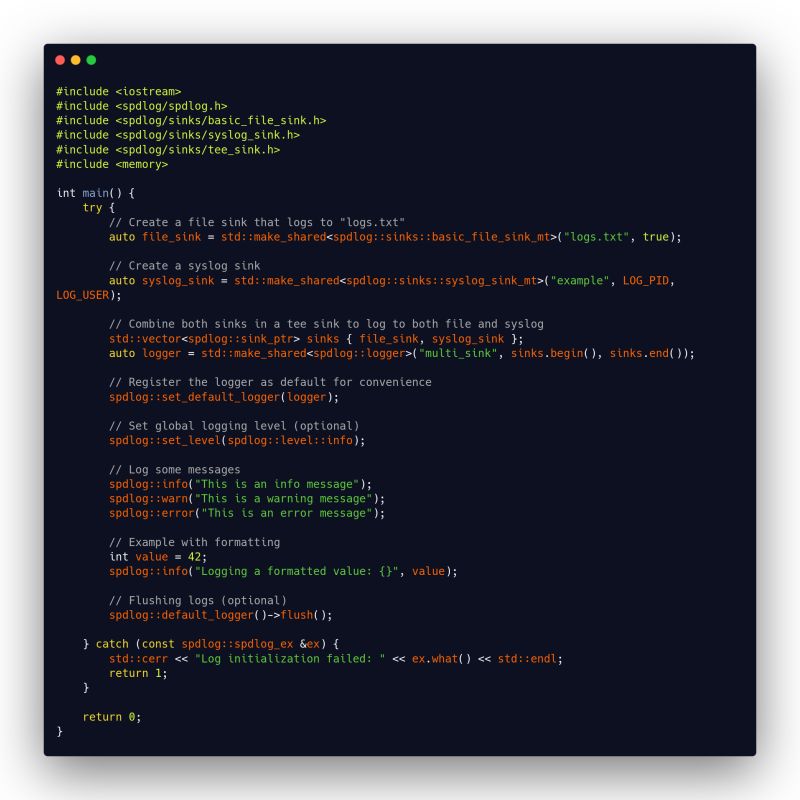 Nikolai Kutiavin on LinkedIn: #cpp #logging #spdlog #errorhandling # ... Nikolai Kutiavin on LinkedIn: #cpp #logging #spdlog #errorhandling # ...