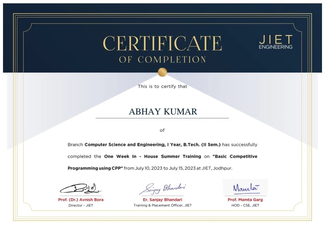 Åbhåy Sînhâ on LinkedIn: #competitiveprogramming #cplusplus # ... Åbhåy Sînhâ on LinkedIn: #competitiveprogramming #cplusplus # ...