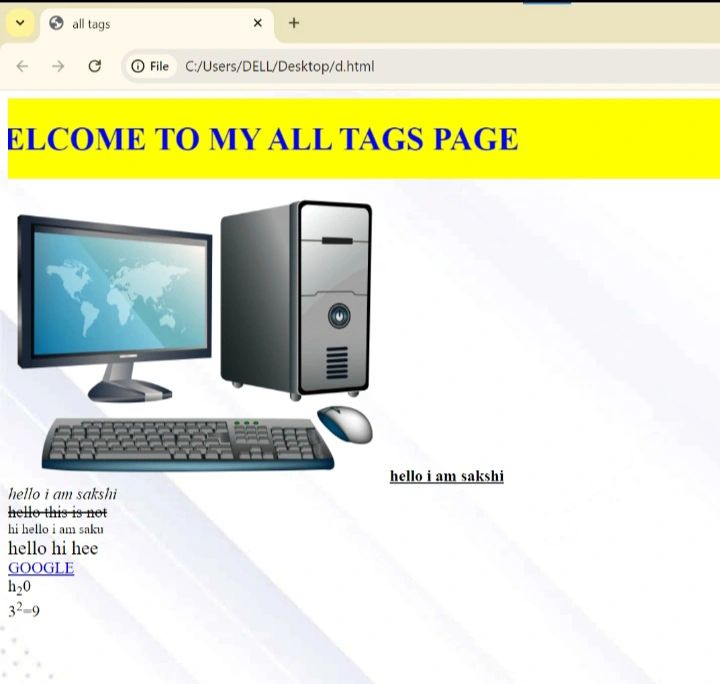 SAKSHI MISHRA on LinkedIn: tags in html SAKSHI MISHRA on LinkedIn: tags in html