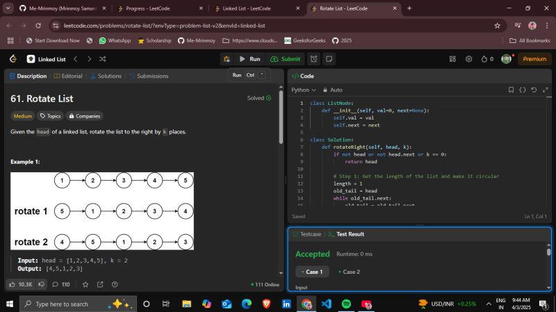 #leetcode61 #leetcode #python #datastructures #linkedlist # ... #leetcode61 #leetcode #python #datastructures #linkedlist # ...