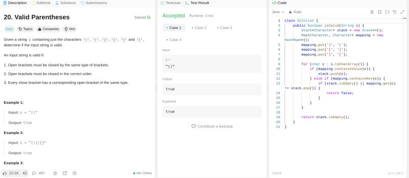 #day19 #leetcode #validparentheses #stack #problemsolving # ... #day19 #leetcode #validparentheses #stack #problemsolving # ...