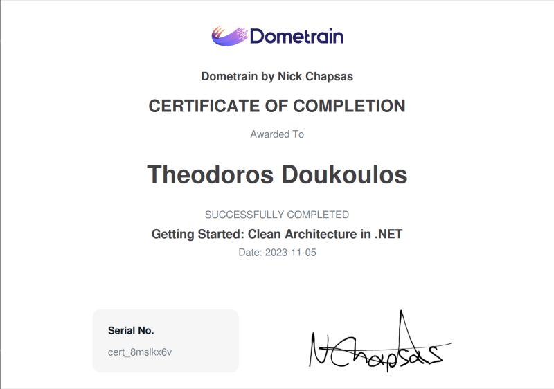 Theodoros Doukoulos on LinkedIn: Nick Chapsas Amichai Mantinband that ... Theodoros Doukoulos on LinkedIn: Nick Chapsas Amichai Mantinband that ...