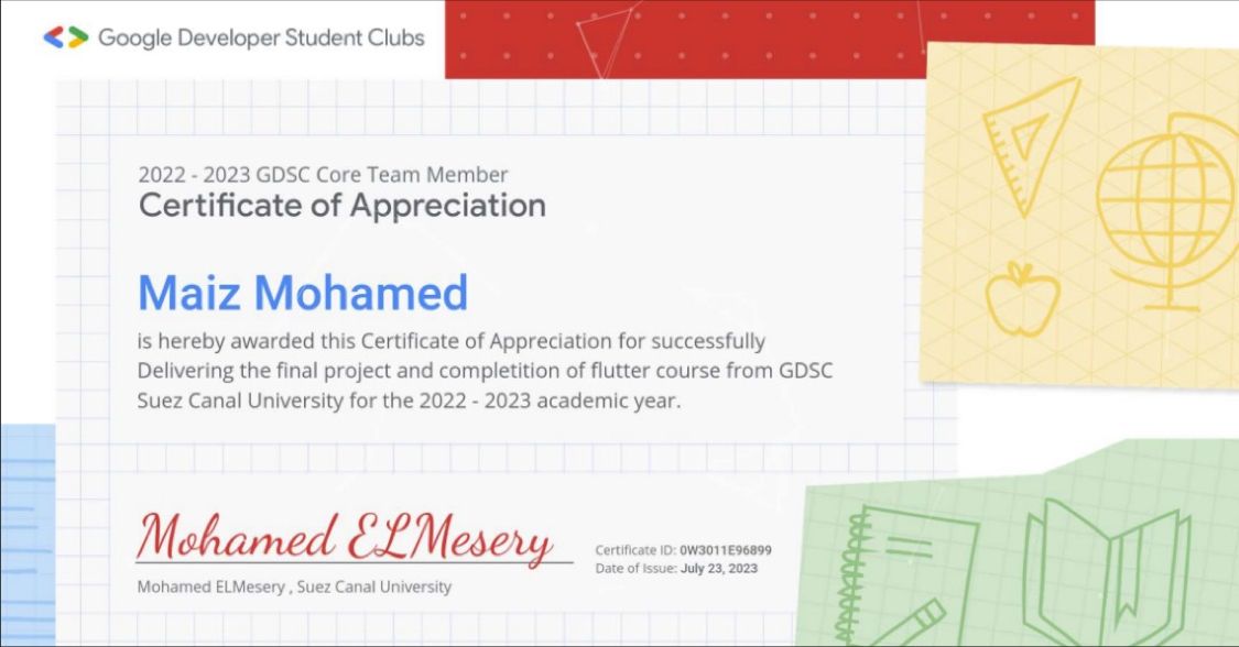 MOHAMED MAIZ on LinkedIn: #flutter #gdsc #android #ios #dart MOHAMED MAIZ on LinkedIn: #flutter #gdsc #android #ios #dart