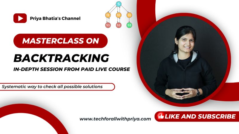 Priya Bhatia on LinkedIn: #backtracking #datastructuresandalgorithms # ... Priya Bhatia on LinkedIn: #backtracking #datastructuresandalgorithms # ...