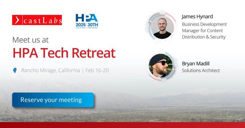 Join us at HPA Tech Retreat 2025 - castLabs | castLabs Join us at HPA Tech Retreat 2025 - castLabs | castLabs