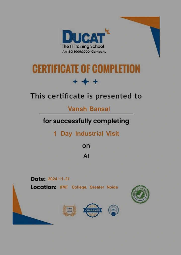 Vansh Bansal on LinkedIn: #ducat #programming #coding #linkedin Vansh Bansal on LinkedIn: #ducat #programming #coding #linkedin